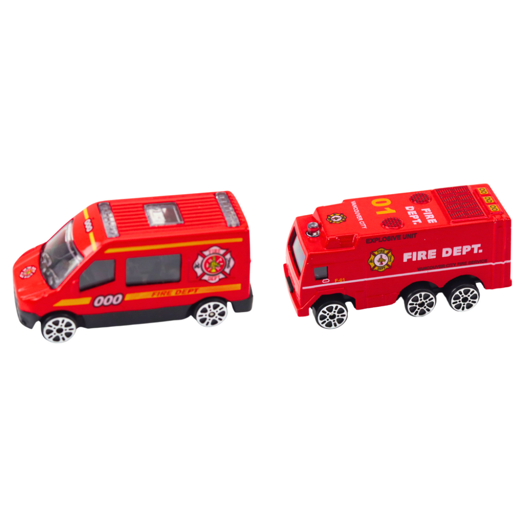 Lora Tow Truck Race Track 2in1 Lights Sounds Signs Cars Red - 18672