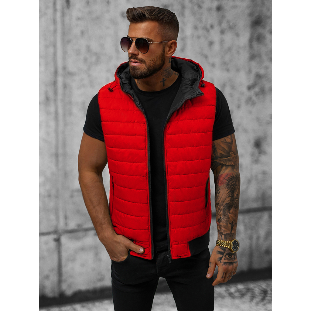 Sarkana vīriešu veste Minel - JS/MY88Z