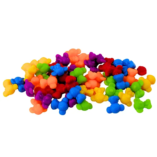 Animals Teddy Bear Frog Color Sorting Toy 36 Pieces - 20475